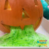 Fizzy Pumpkin Science Experiment for Halloween - Happy Toddler Playtime