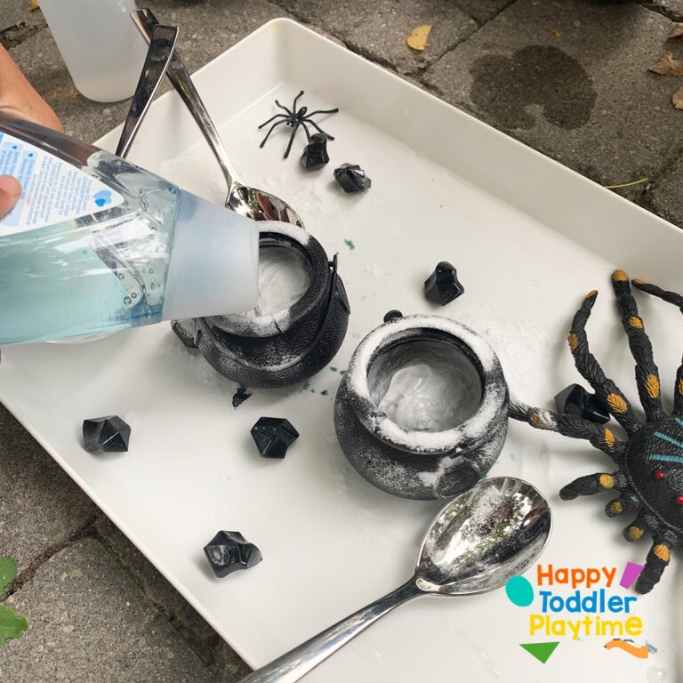 Witches' Brew Fizzy Cauldrons: Halloween STEAM Experiment - Happy ...