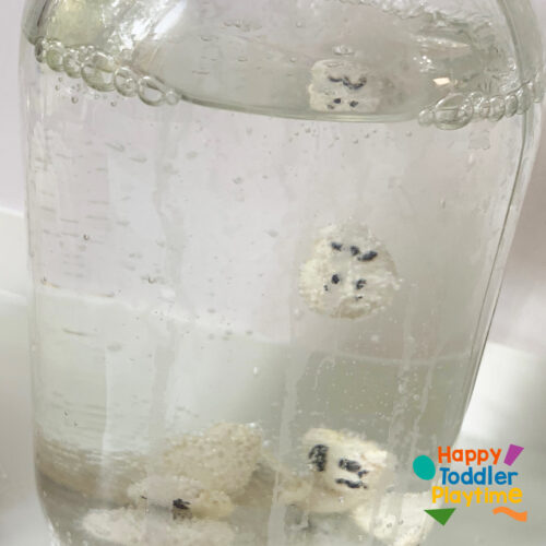 Flying Ghosts Science Experiment with Baking Soda and Vinegar - Happy ...