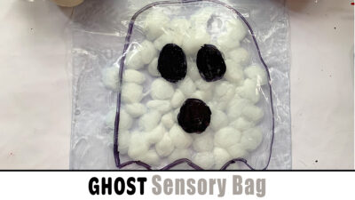 Easy Ghost Sensory Bag for Kids - Happy Toddler Playtime