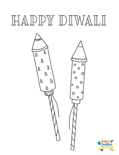 Free Diwali Printables: Colouring Pages for Kids - Happy Toddler Playtime