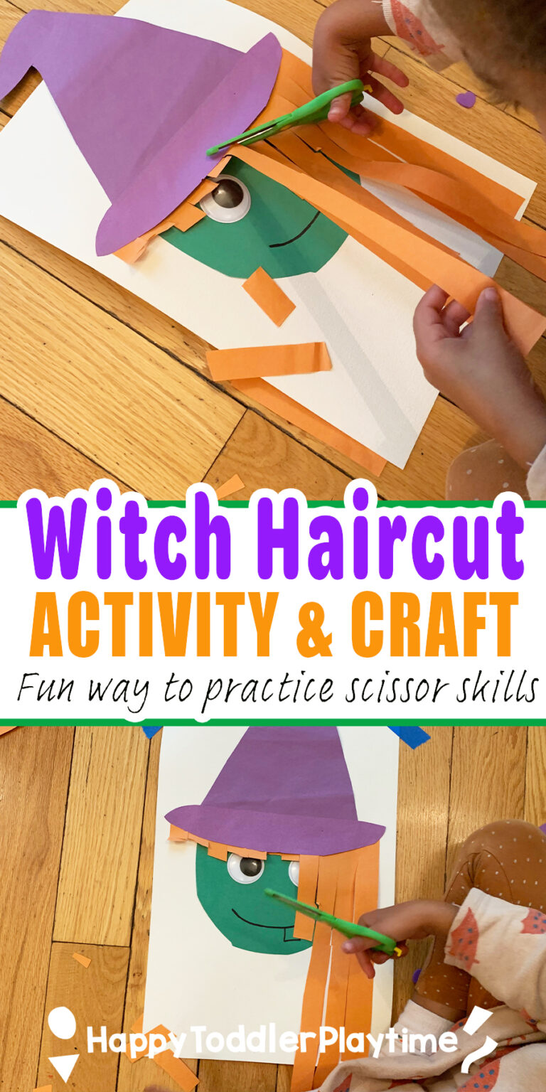 Witch Haircut Activity & Craft - Happy Toddler Playtime