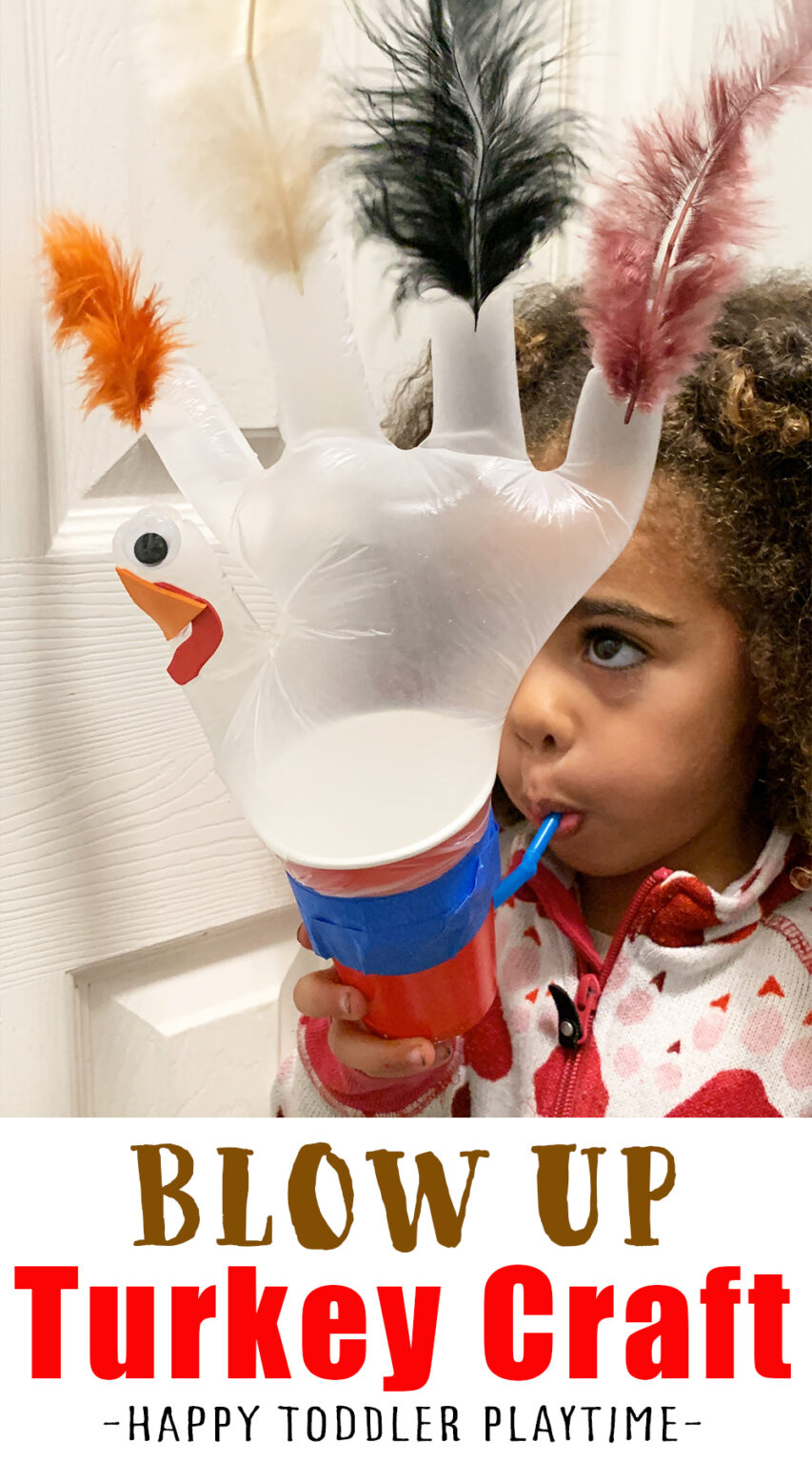 Blow Up Turkey Craft for Kids - Happy Toddler Playtime