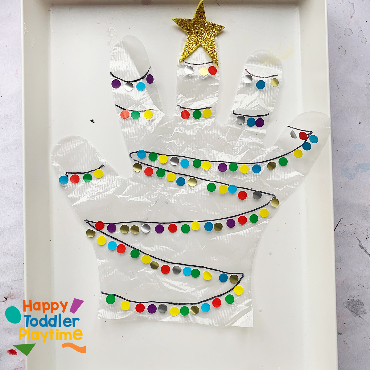Blow Up Christmas Tree Craft for Kids - Happy Toddler Playtime
