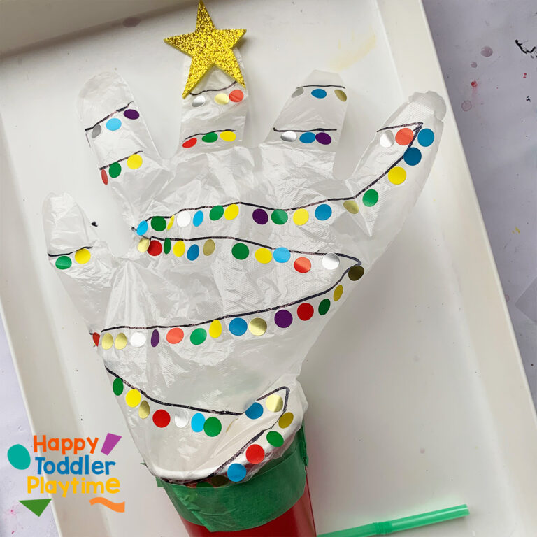 Blow Up Christmas Tree Craft for Kids - Happy Toddler Playtime
