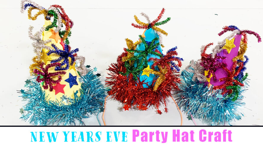 New Year's Eve Party Hat Craft For Kids - Happy Toddler Playtime