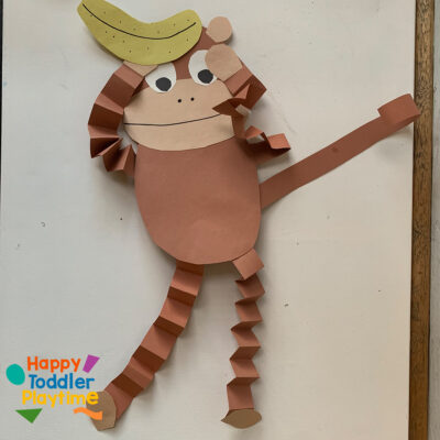 Adorable Paper Monkey Craft for Kids - Happy Toddler Playtime