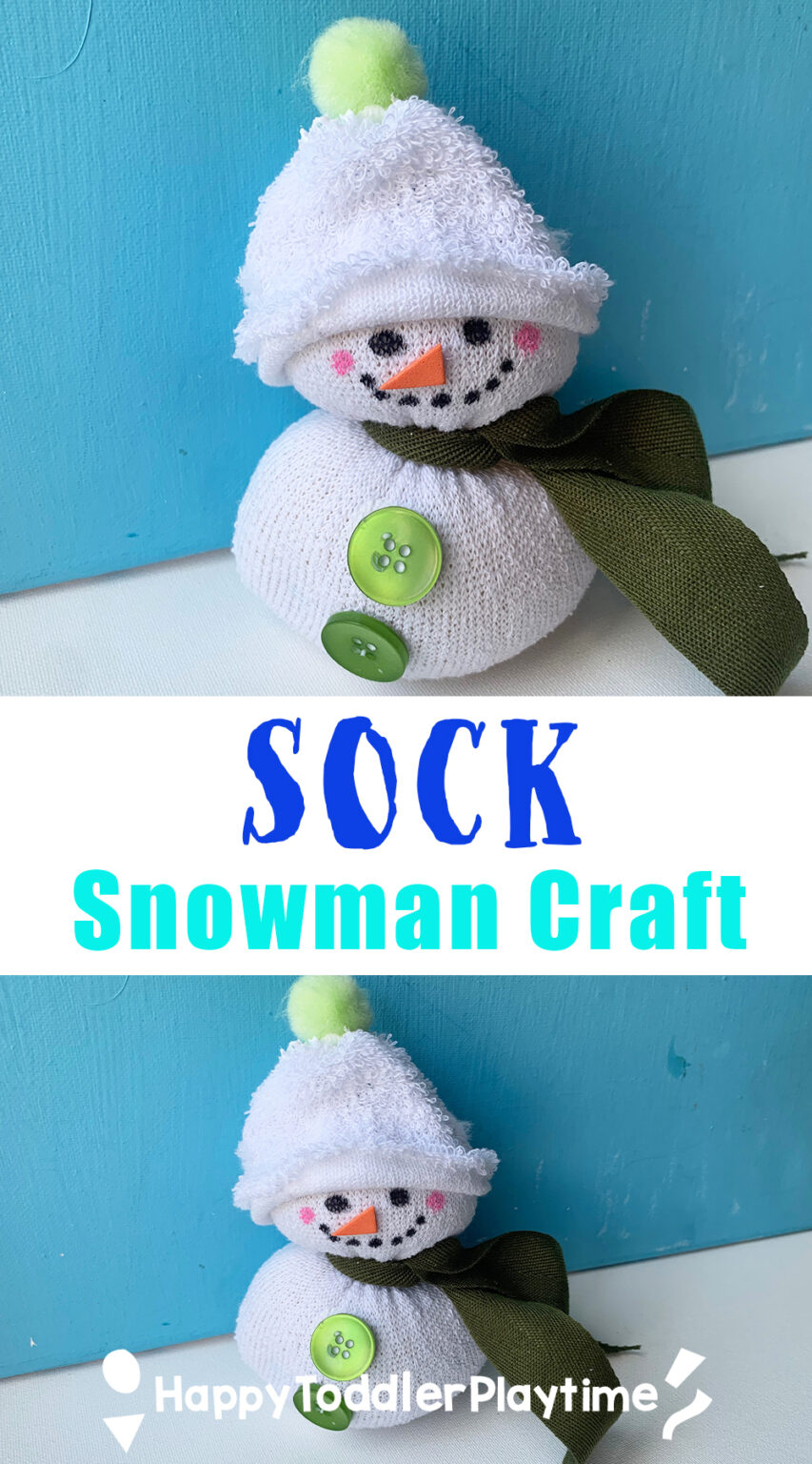 Sock Snowman Craft: Adorable Winter Craft for Kids - Happy Toddler Playtime