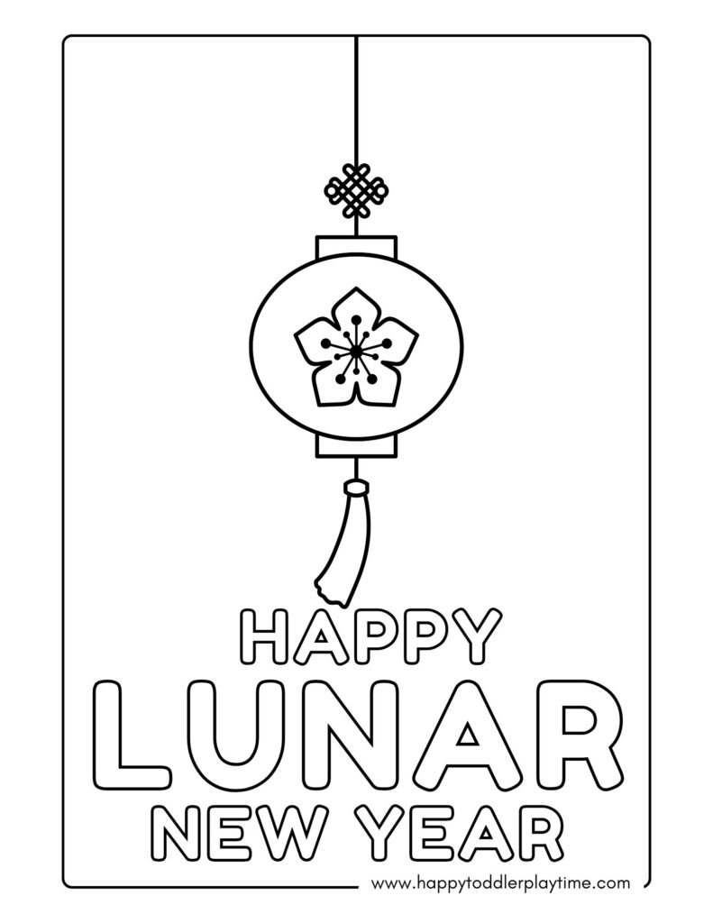 Lunar New Year 2021 Coloring Pages