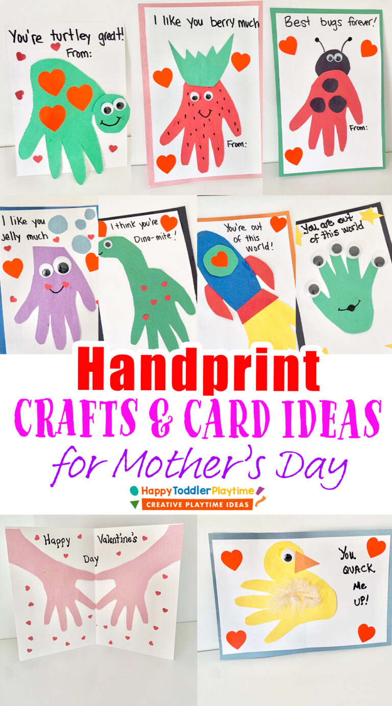 Adorable Handprint Crafts & Card Ideas for Kids - Happy Toddler Playtime