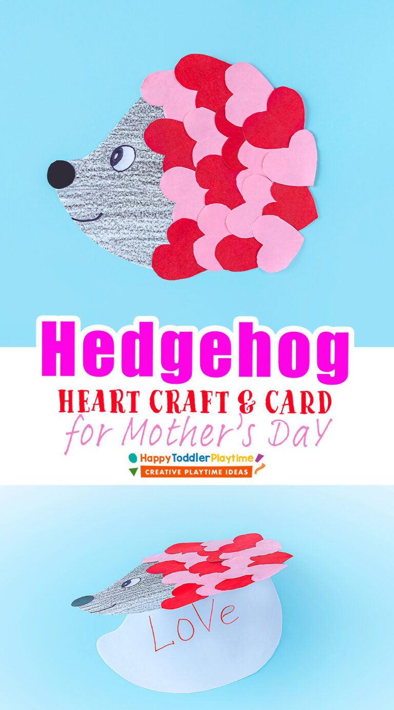 Hedgehog Heart Craft for Kids - Happy Toddler Playtime