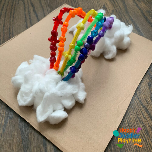 Pipe Cleaner Rainbow Craft for Kids - Happy Toddler Playtime