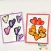 Stunning Watercolor and Paint Hearts Card Craft - Happy Toddler Playtime