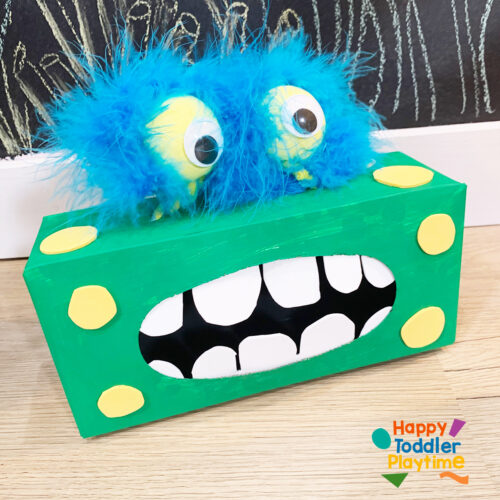 Tissue Box Monster Craft - Happy Toddler Playtime