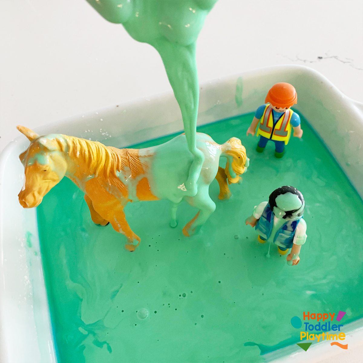 Green Oobleck: Simple STEM Activity Inspired by Dr Seuss - Happy ...