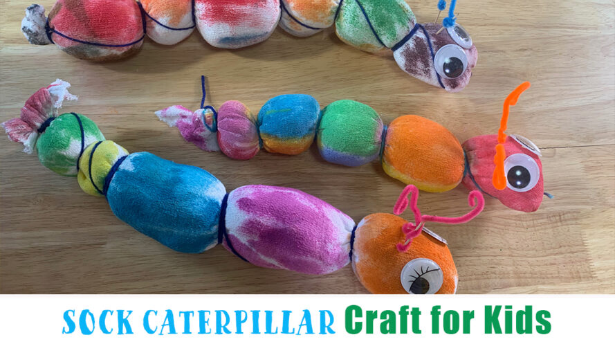 Sock Caterpillar Craft for Kids - Happy Toddler Playtime