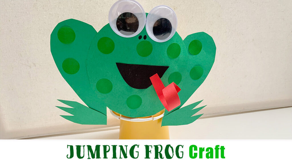 Jumping Frog Craft for Kids - Happy Toddler Playtime