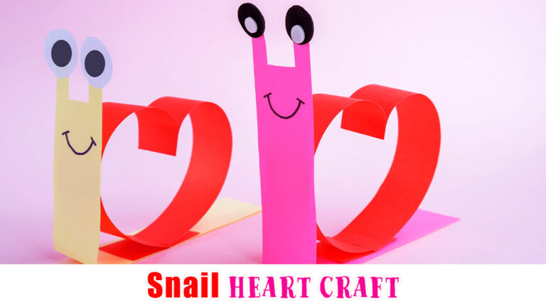 Heart Snail Craft – Valentines Day Crafts - Happy Toddler Playtime