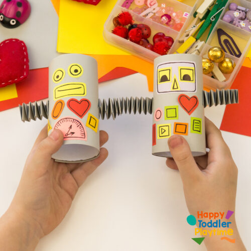Love Bot: A Valentine's Day Cardboard Robot Craft for Kids - Happy ...