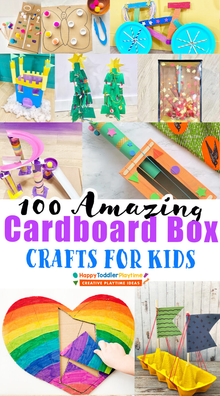 100+ Awesome Cardboard Box Crafts for Kids - Happy Toddler Playtime