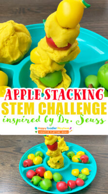 Apple Stacking Challenge: Simple STEM for Kids - Happy Toddler Playtime