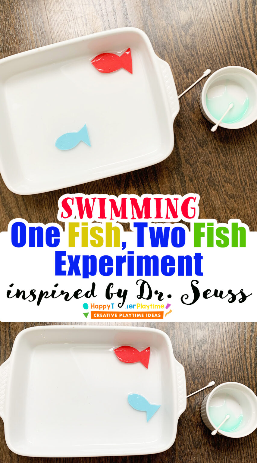 Swimming One Fish, Two Fish Experiment - Happy Toddler Playtime