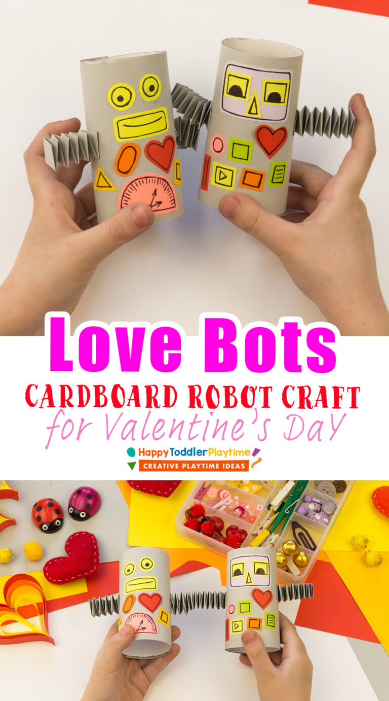 Love Bot: A Valentine's Day Cardboard Robot Craft for Kids - Happy ...