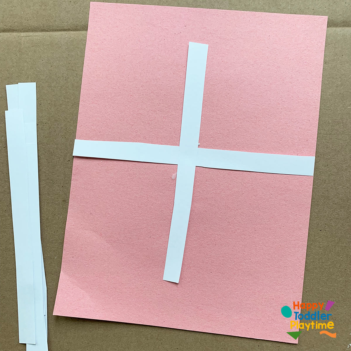Paper Strip Easter Bunny Craft - Happy Toddler Playtime