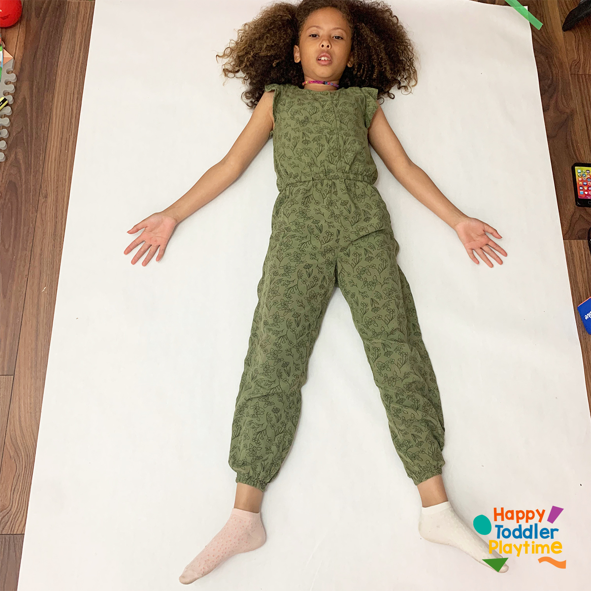 LEGO Body Trace Activity for Kids - Happy Toddler Playtime