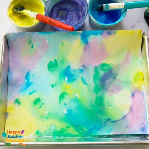 Super Easy Fizzy Paint for Kids: STEAM Craft - Happy Toddler Playtime