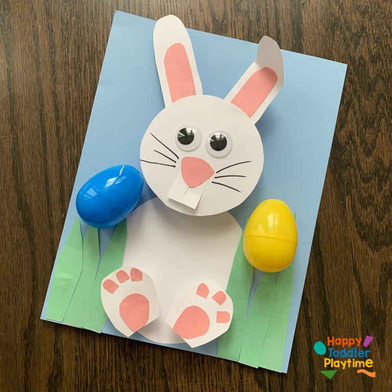 3D Pop-Up Easter Bunny Craft - Happy Toddler Playtime