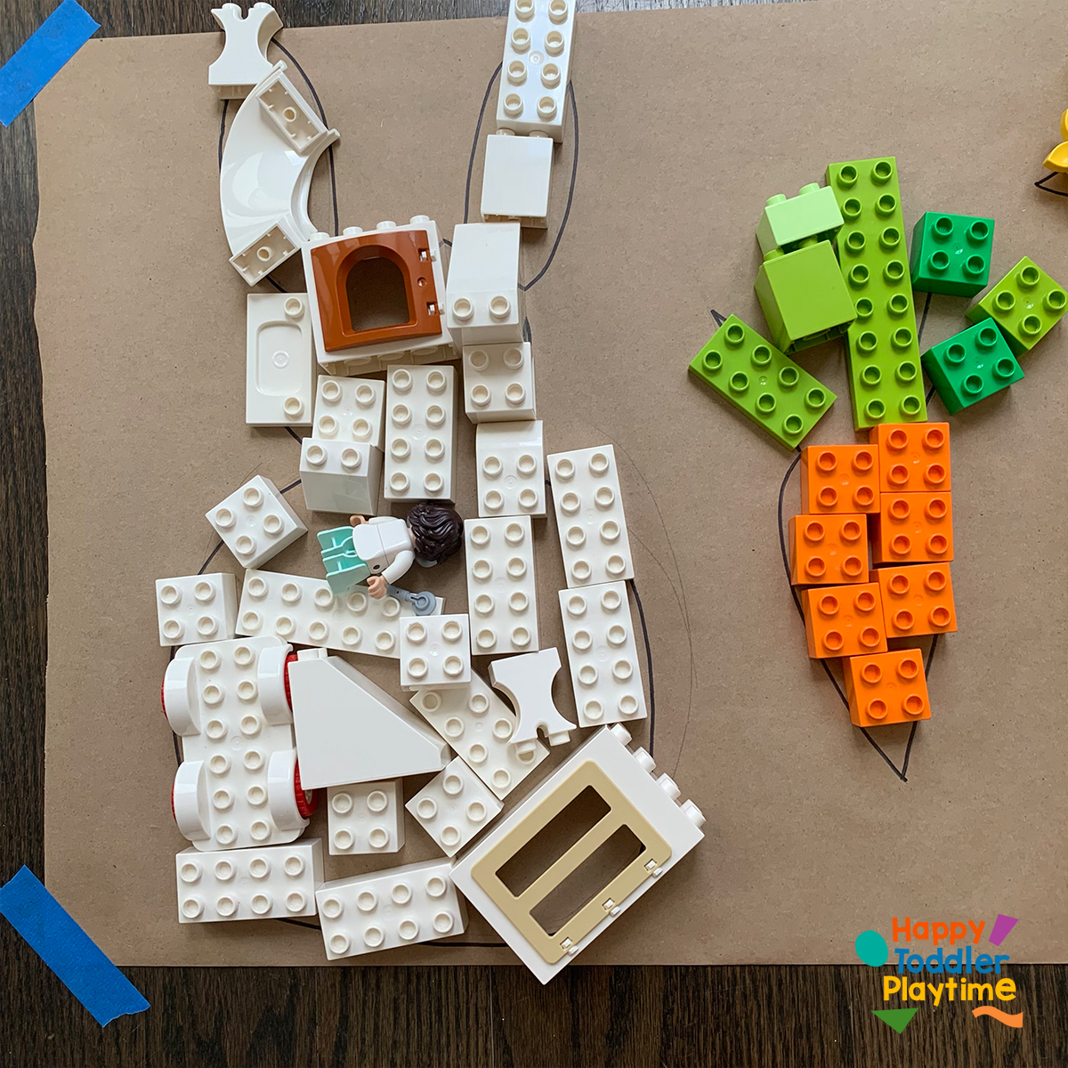 LEGO Easter Bunny Activity for Kids - Happy Toddler Playtime