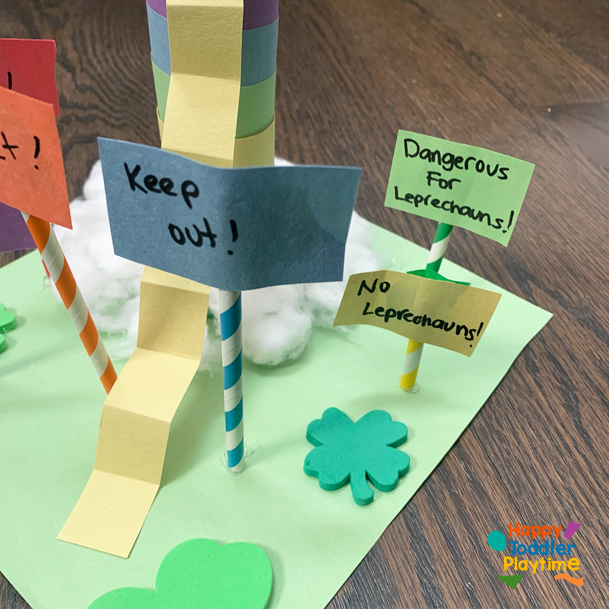 Reverse Phycology Leprechaun Trap for Kids - Happy Toddler Playtime