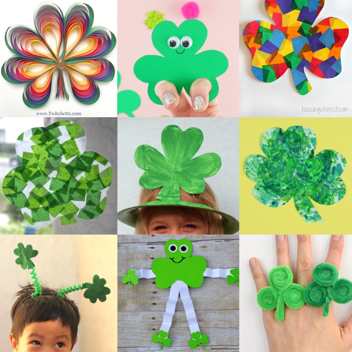 Simple & Fun Shamrock Crafts for St Patrick's Day - Happy Toddler Playtime