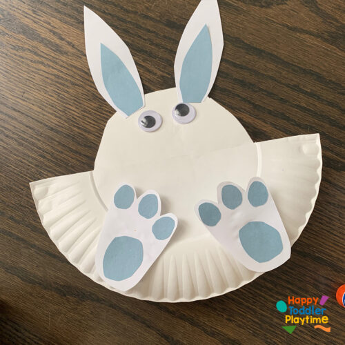 Rocking Paper Plate Easter Bunny Craft - Happy Toddler Playtime