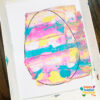 Scrape Painted Easter Egg Craft with free egg template - Happy Toddler ...
