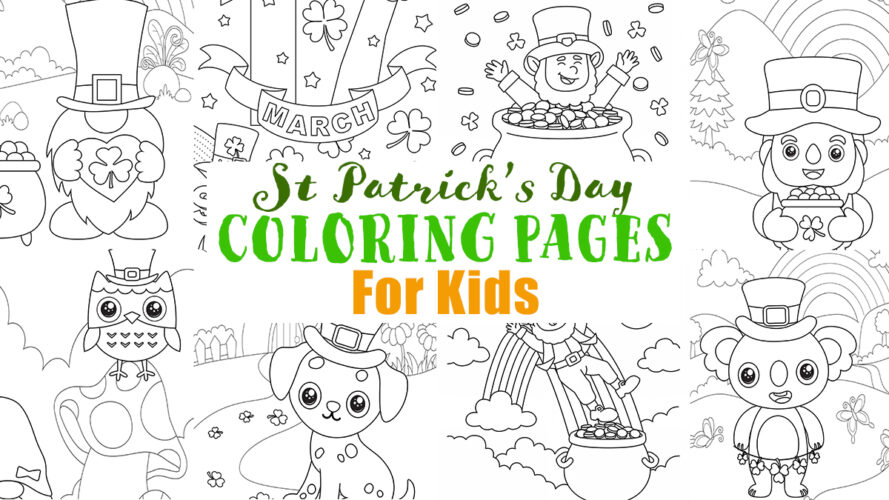 St. Patrick's Day Coloring Pages (with free printable) - Happy Toddler ...