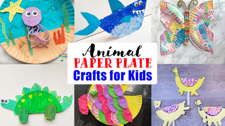Easy Animal Paper Plate Crafts for Kids - Happy Toddler Playtime