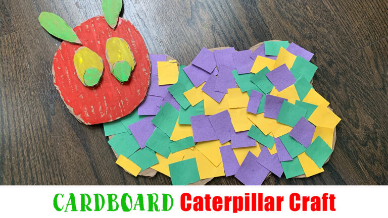 Cardboard Caterpillar Craft for Kids - Happy Toddler Playtime
