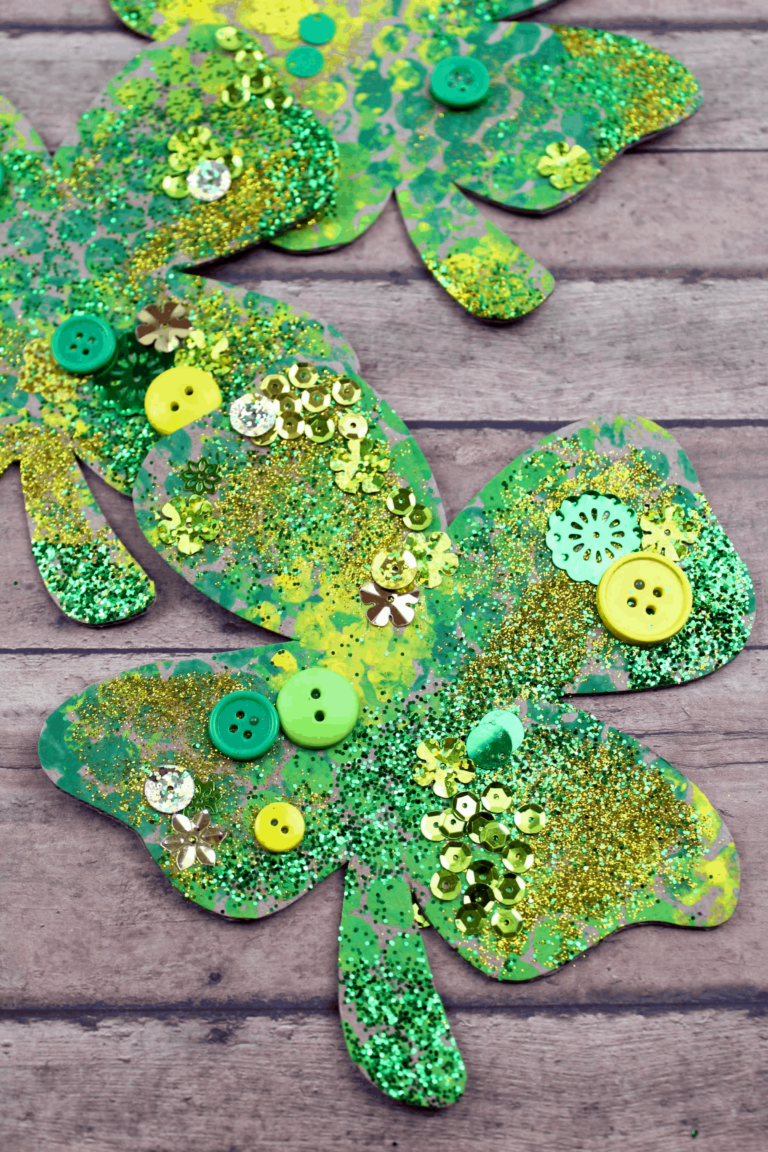 Simple & Fun Shamrock Crafts for St Patrick's Day - Happy Toddler Playtime