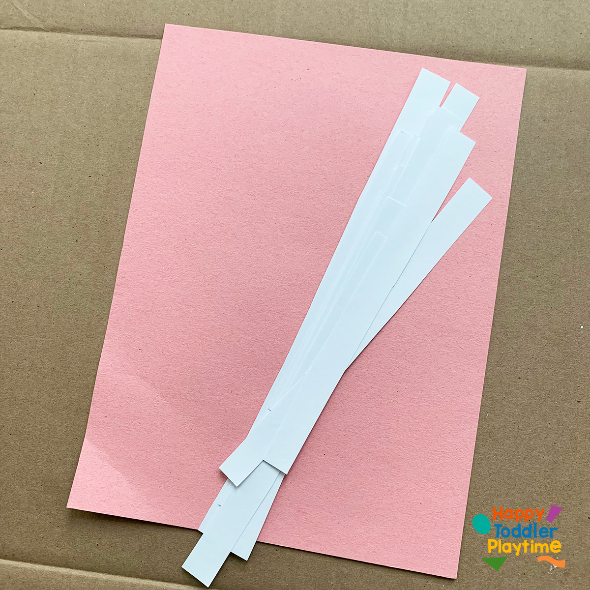 Paper Strip Easter Bunny Craft - Happy Toddler Playtime