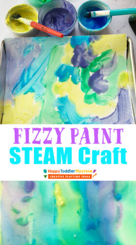 Super Easy Fizzy Paint for Kids: STEAM Craft - Happy Toddler Playtime