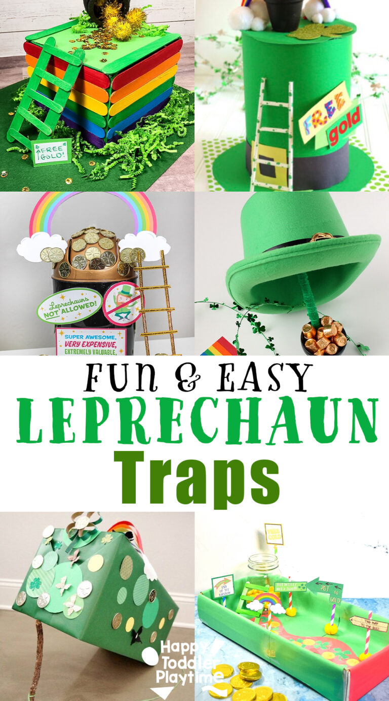 Easy Leprechaun Traps for St Patrick's Day - Happy Toddler Playtime