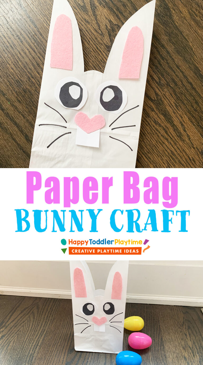 Paper Bag Easter Bunny Craft - Happy Toddler Playtime