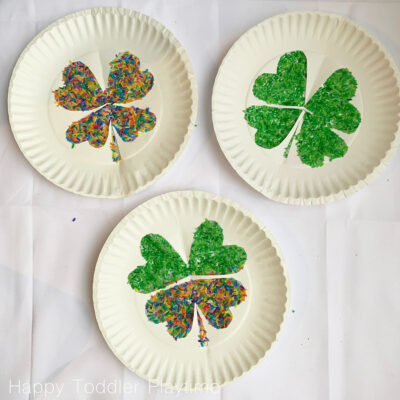 Simple & Fun Shamrock Crafts for St Patrick's Day - Happy Toddler Playtime