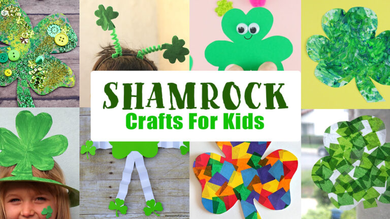 Simple & Fun Shamrock Crafts for St Patrick's Day - Happy Toddler Playtime