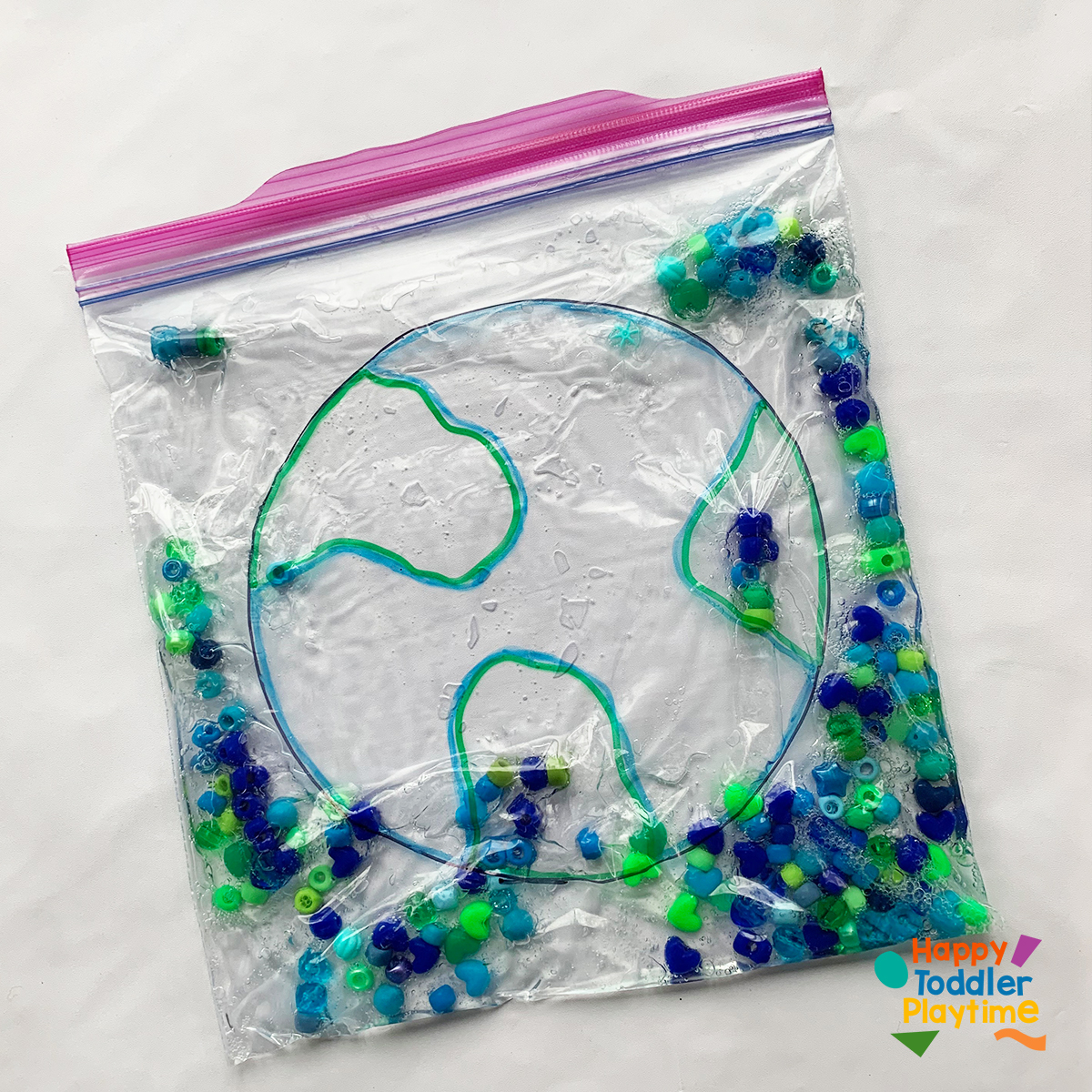 Earth Day Sensory Bag for Kids - Happy Toddler Playtime