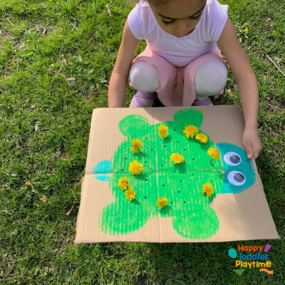 Dandelion Turtle Craft: Fine Motor Spring Craft for Kids - Happy ...