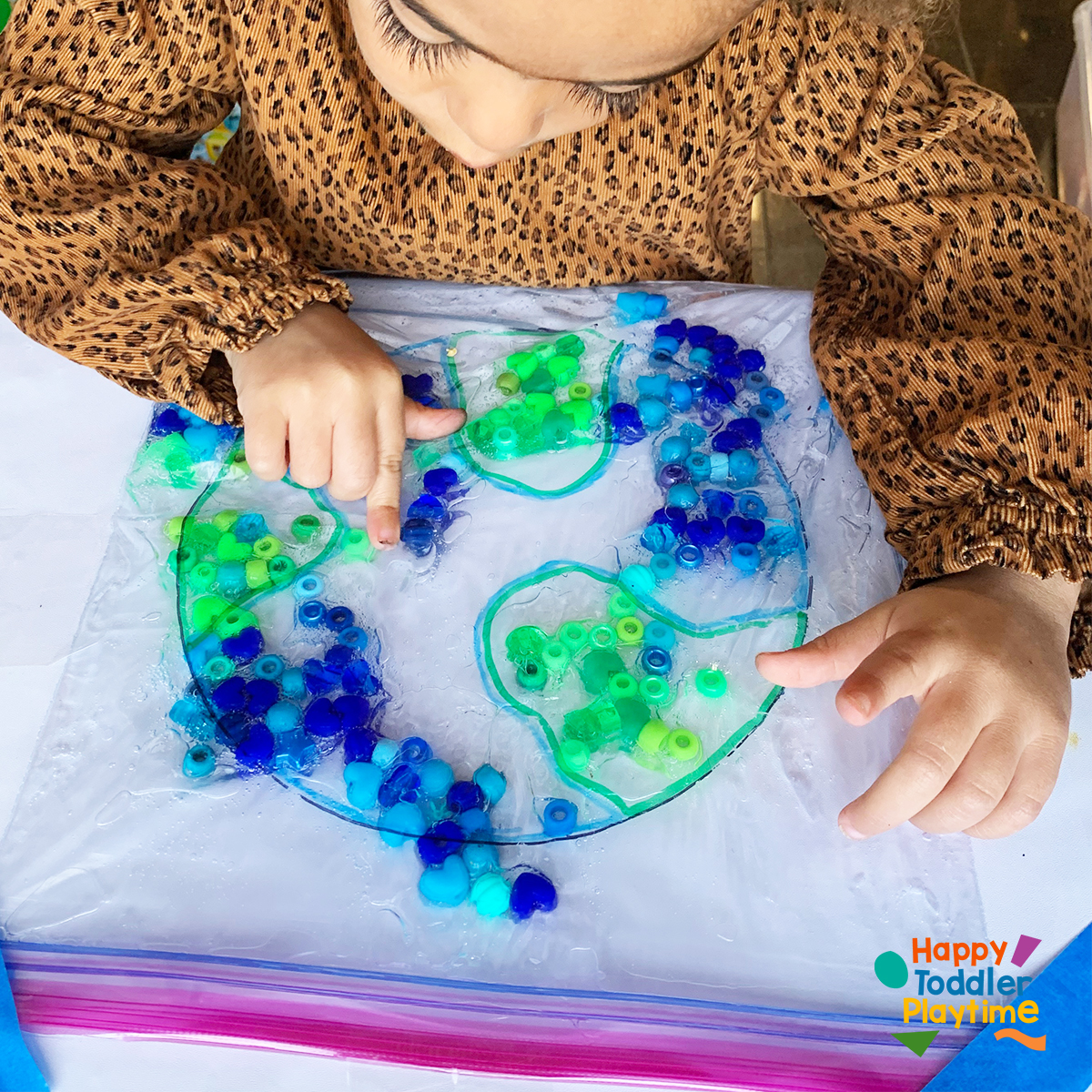 Earth Day Sensory Bag for Kids - Happy Toddler Playtime