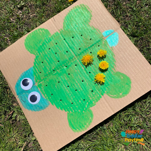 Dandelion Turtle Craft: Fine Motor Spring Craft for Kids - Happy ...